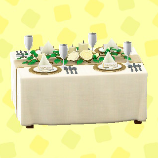 Wedding Table Price and Color Variations | ACNH - Animal Crossing: New ...