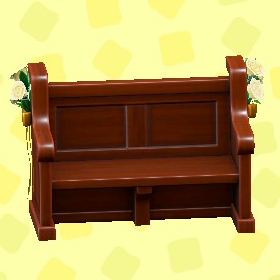 Wedding Bench Price and Color Variations | ACNH - Animal Crossing: New ...
