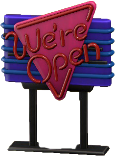Diner Neon Sign Price and Color Variations | ACNH - Animal Crossing ...