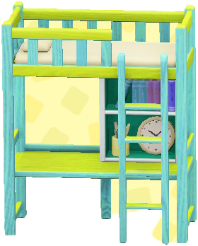 Loft Bed with Desk Price and Color Variations | ACNH - Animal Crossing ...